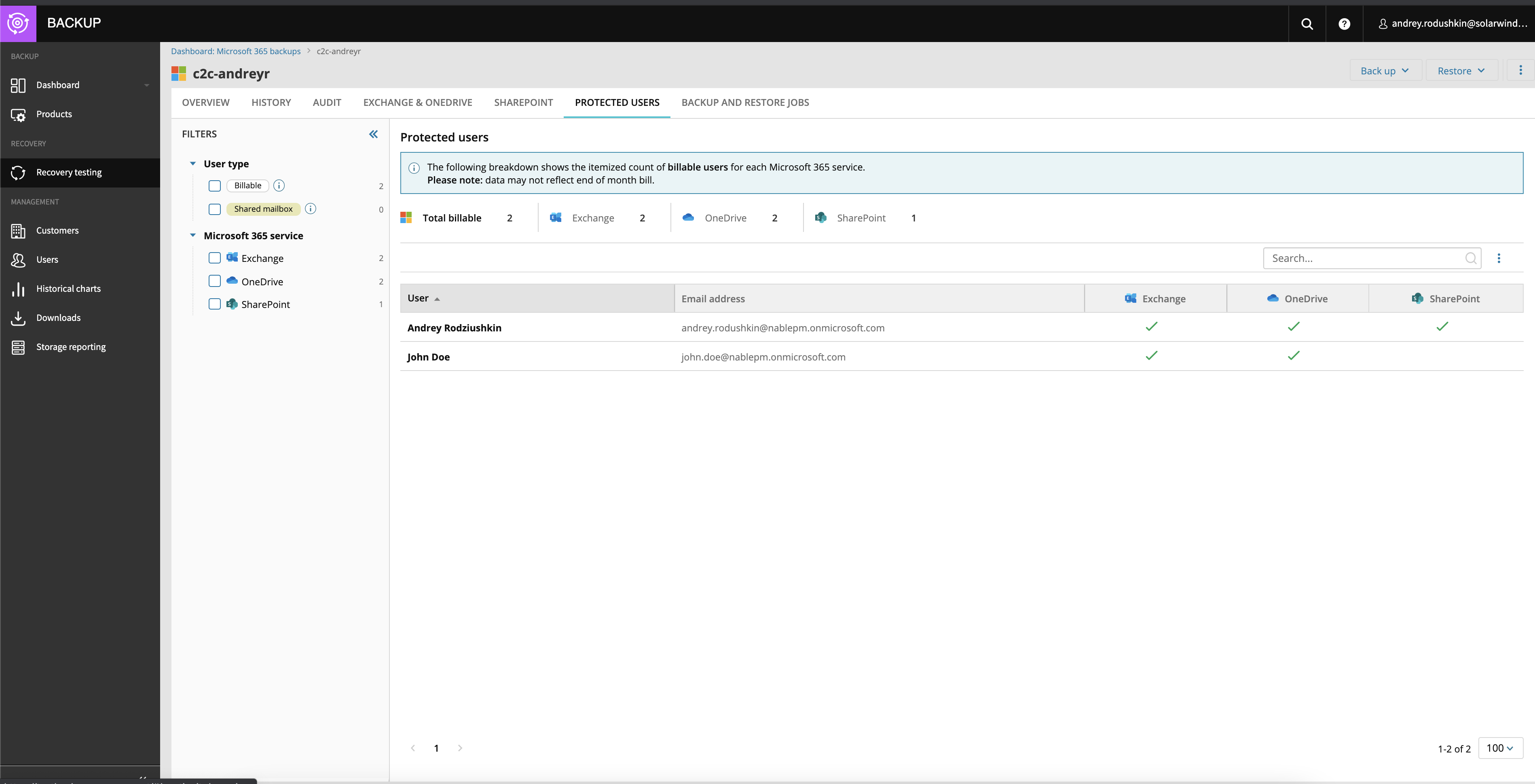 N-able Backup Release 21.7 | N-able Status
