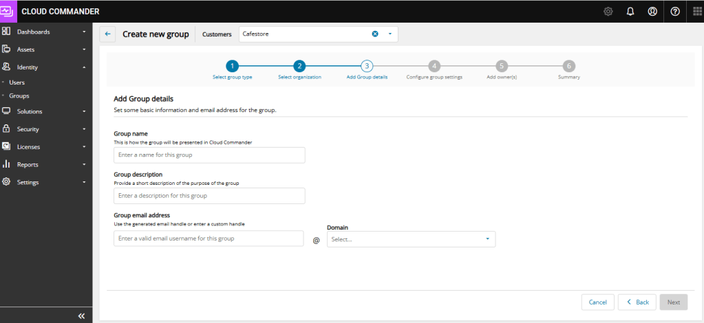 Cloud Commander: November 21st Release – Manage distribution groups ...