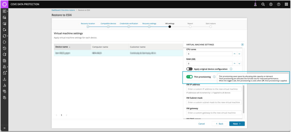 Cove 25.4 External Preview of System State Backup and Recovery for ...
